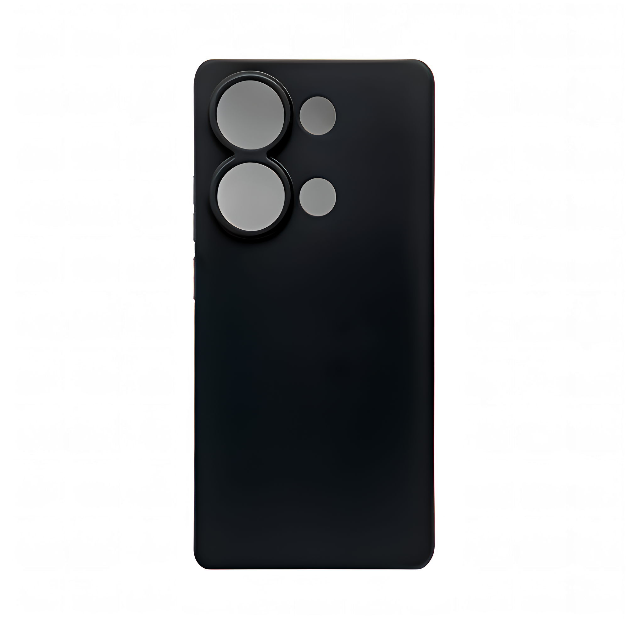 Чехол для Xiaomi Redmi Note 13 Pro 4G/ Poco M6 Pro 4G с защитой камеры, Premium TPU, матовый черный