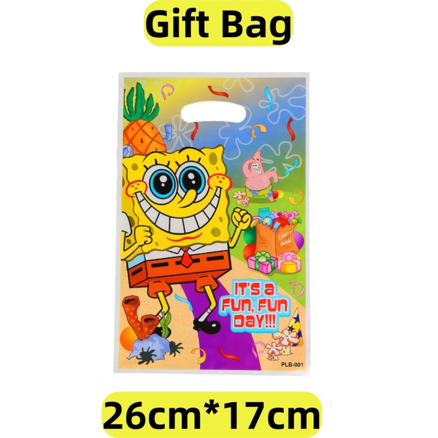 Набор для дня рождения Спанч Боба Potdemiel Gift Bag - 10pcs