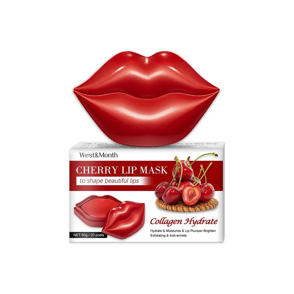 Увлажняющая маска для губ West&Month Cherry Jelly Lip Mask: уменьшает морщинки, увлажняет и отшелушивает.