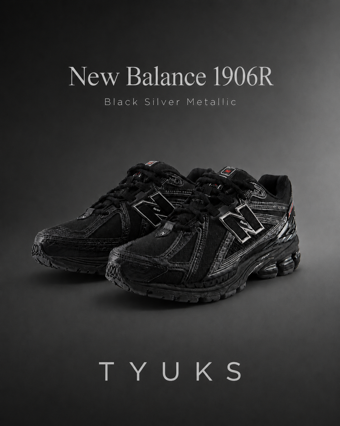 Кроссовки New Balance 1906R "Black Silver Metallic"