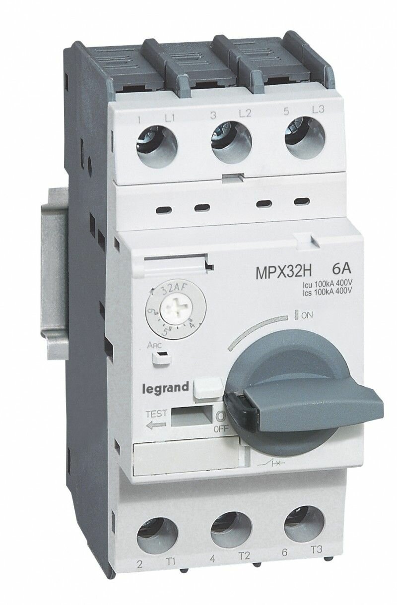 Legrand Автоматический выключатель для защиты электродвигателей MPX T32H 4A 100kA 417327