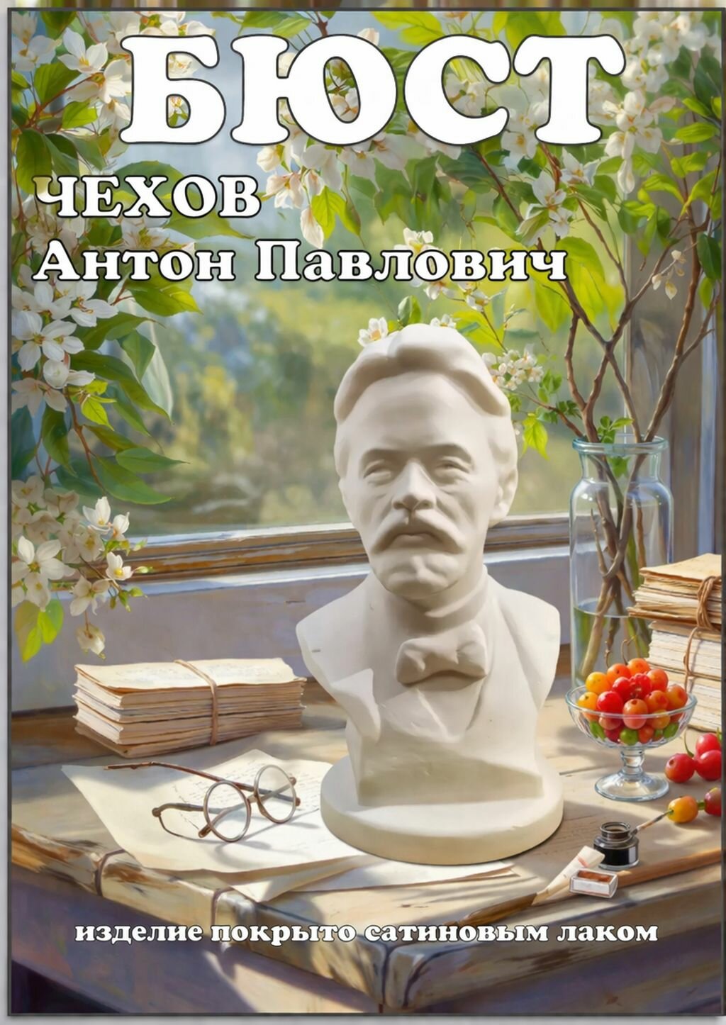 Статуэтка Бюст Чехов А. П , 13 см