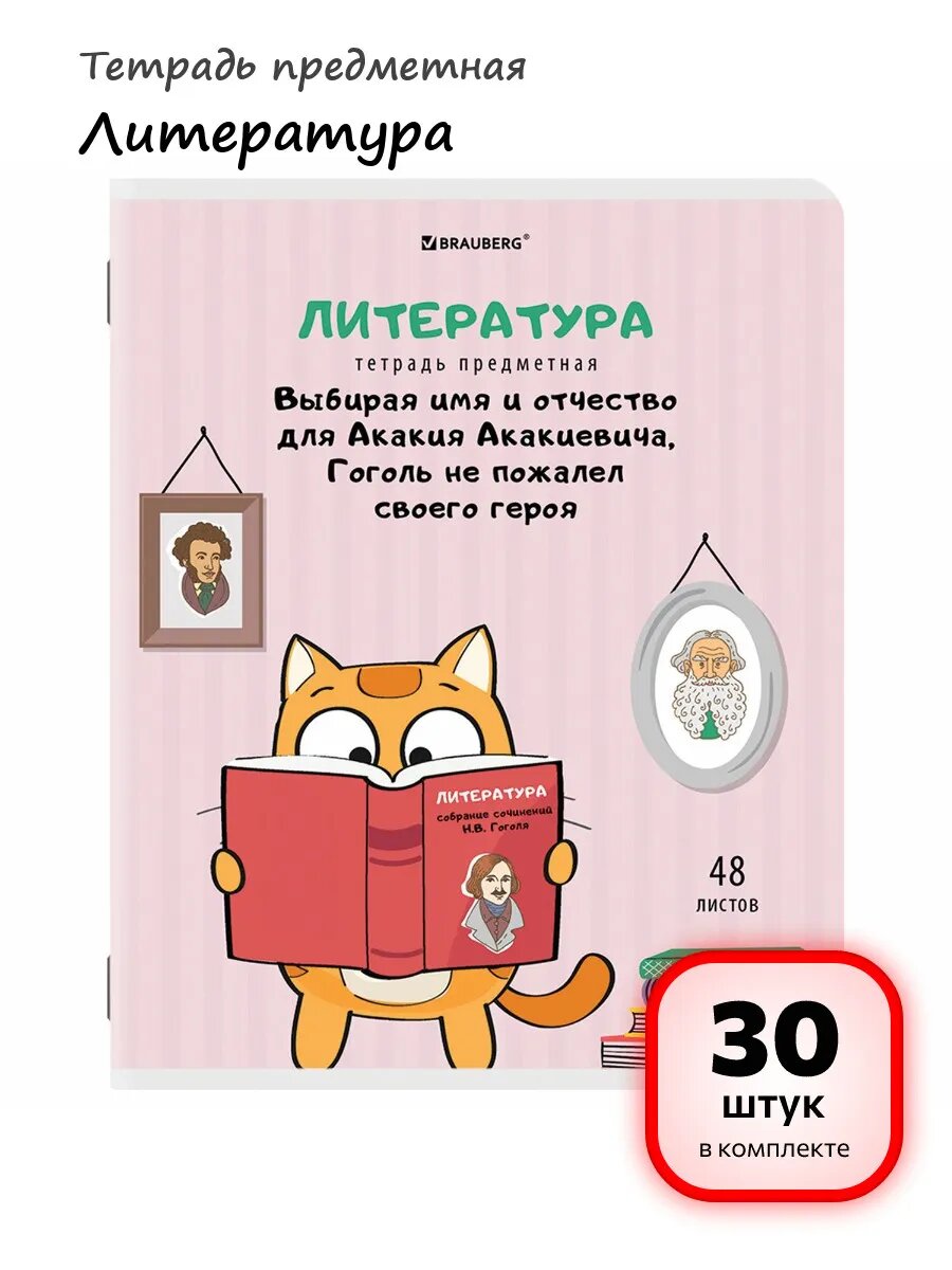 (30 штук) - Тетрадь предметная Литература арт. 404564