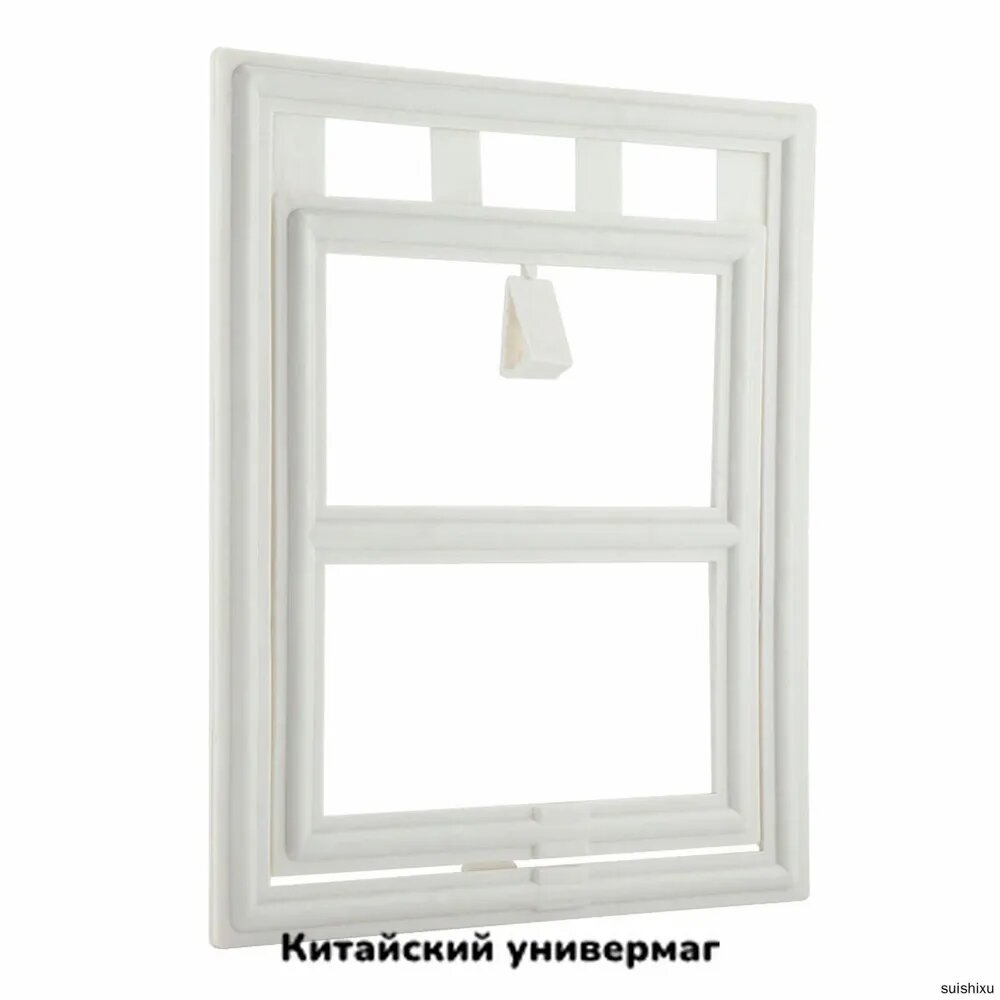 Дверца для животных в москитную сетку (белая, L, " " форма)