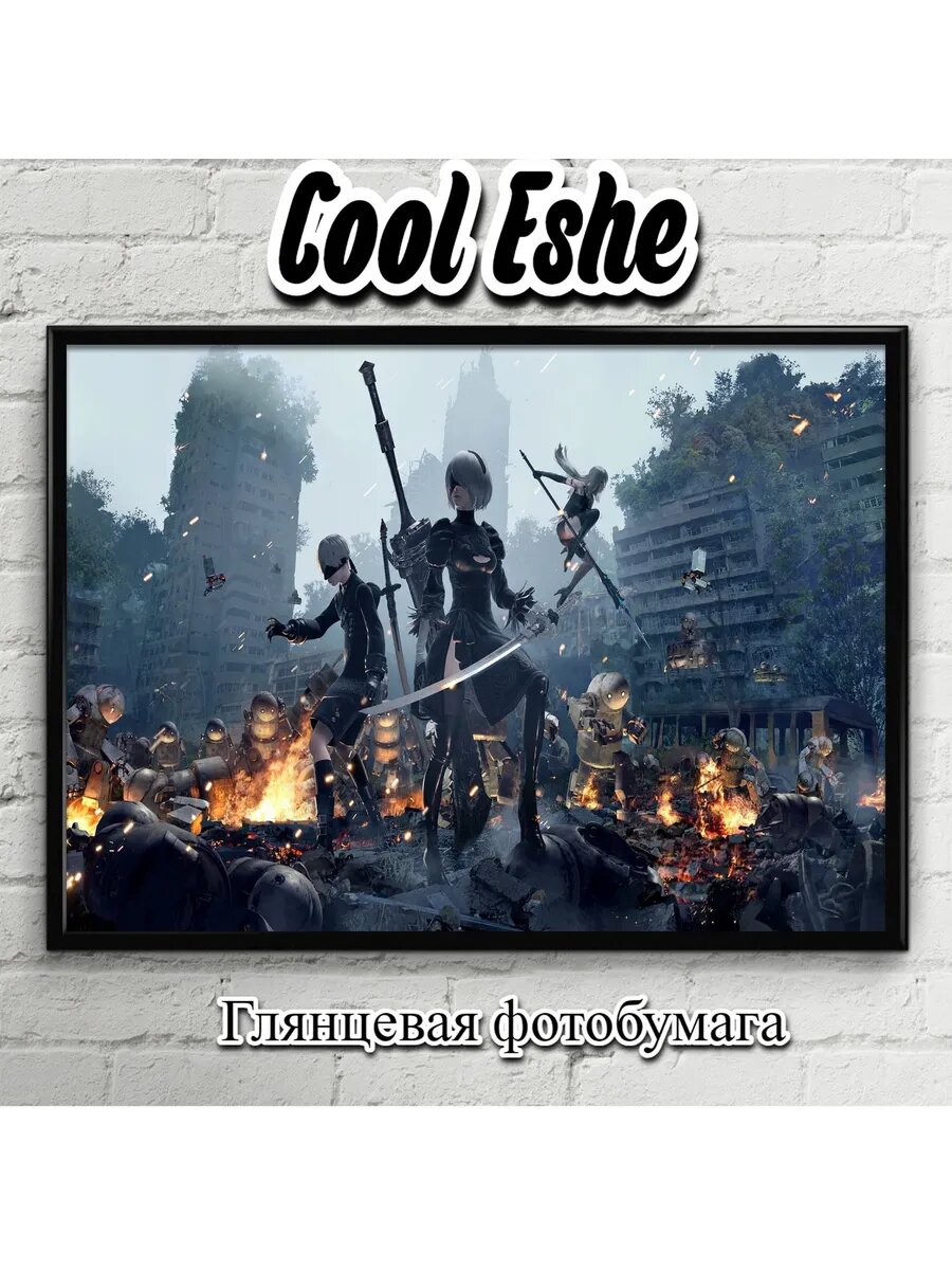 Постер "Nier: Automata, заставка" А2