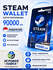 Карта пополнения Steam Wallet 90000 IDR Индонезия | Цифровой код
