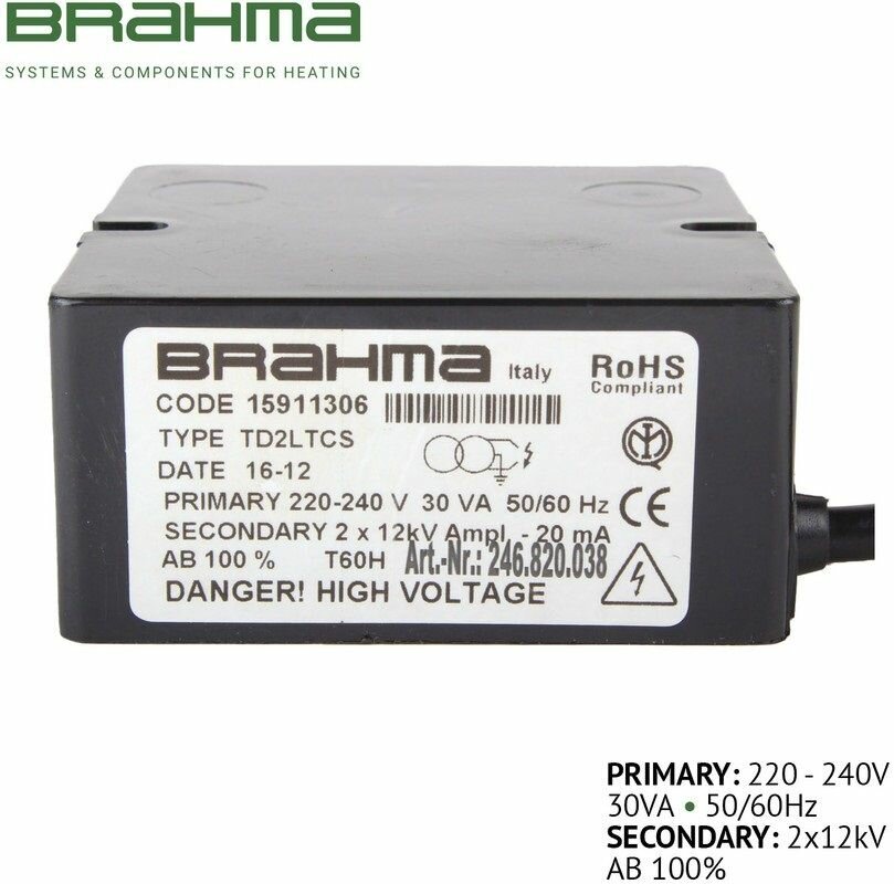 Электронный трансформатор розжига Brahma TD2LTCS 15911306