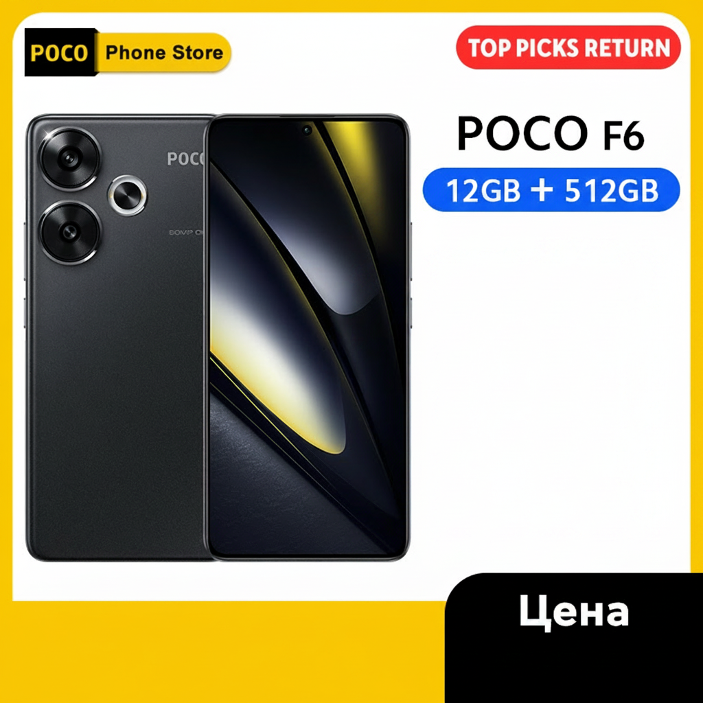 Смартфон Poco F6, 12/512ГБ, global