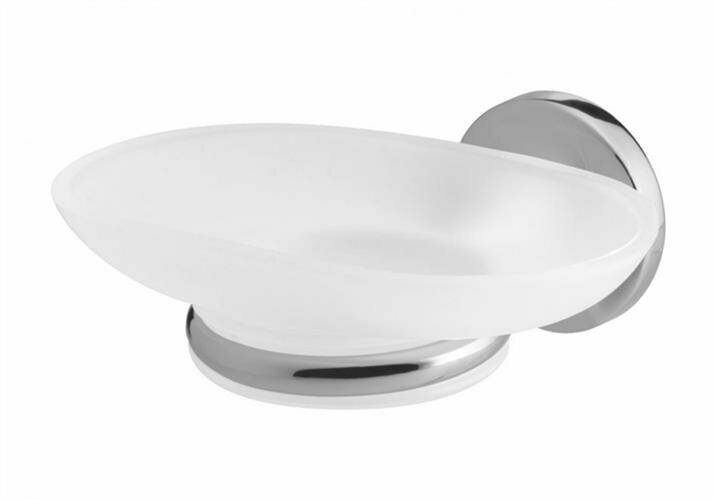 Мыльница Classic Elite C010, овальная, хромированная, на шурупах