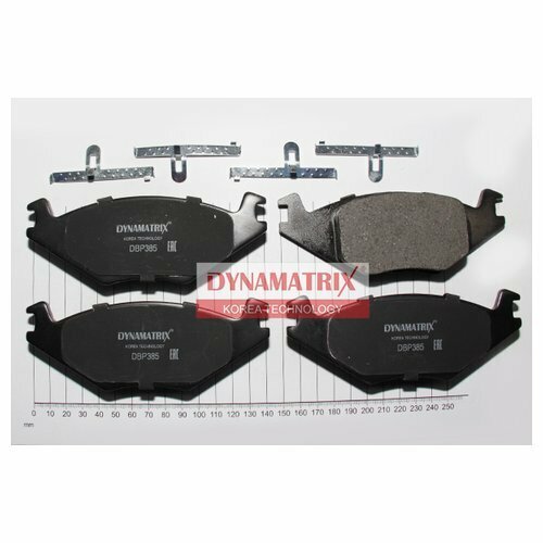 Комплект передних тормозных колодок Dynamatrix-Korea DBP385