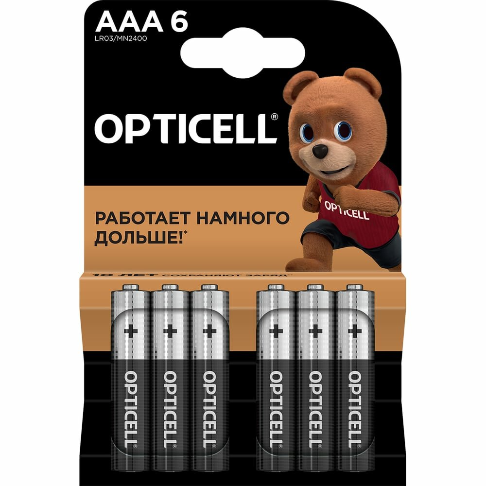 Батарейки Opticell AAA 6шт 5051007