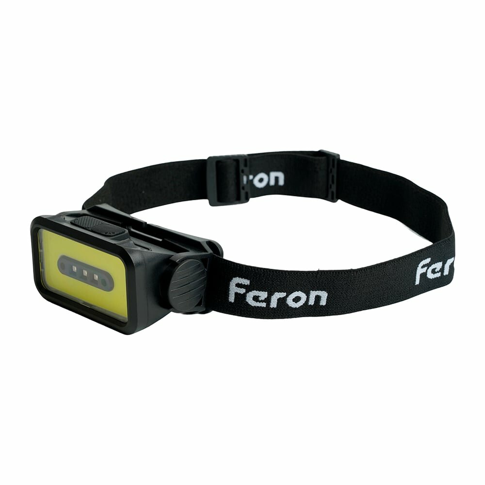 Фонарь налобный FERON TH2315 c аккумулятором 5W, 2000mAh IP44, USB type-C, ABS пластик, 51620