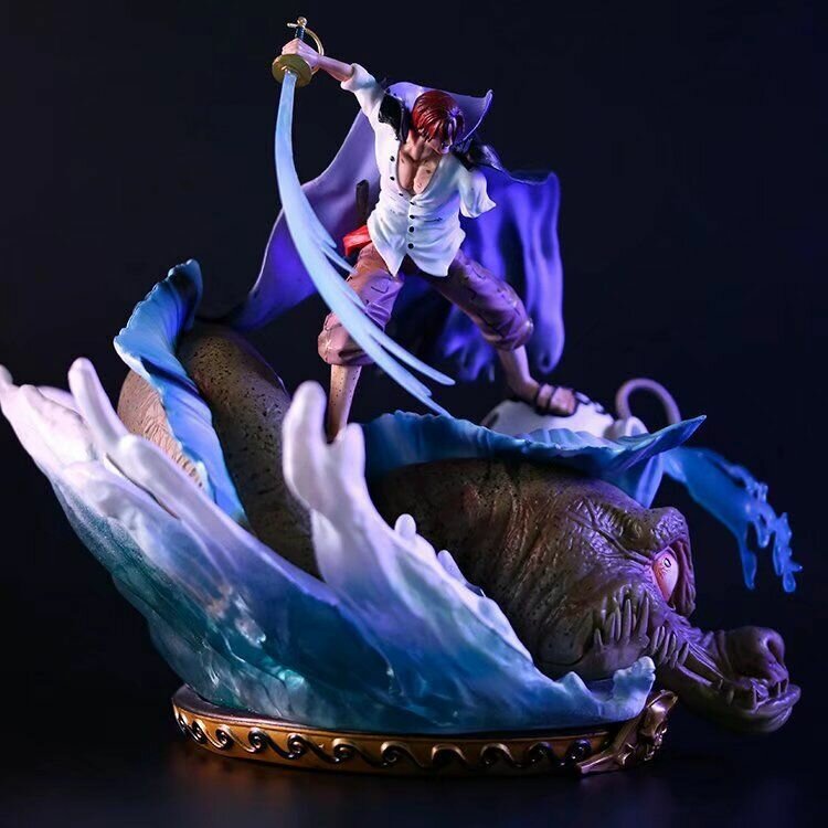 Коллекционная модель One Piece Шанкс, фигурка персонажа, динамичная боевая поза, PVC, в оригинальной коробке