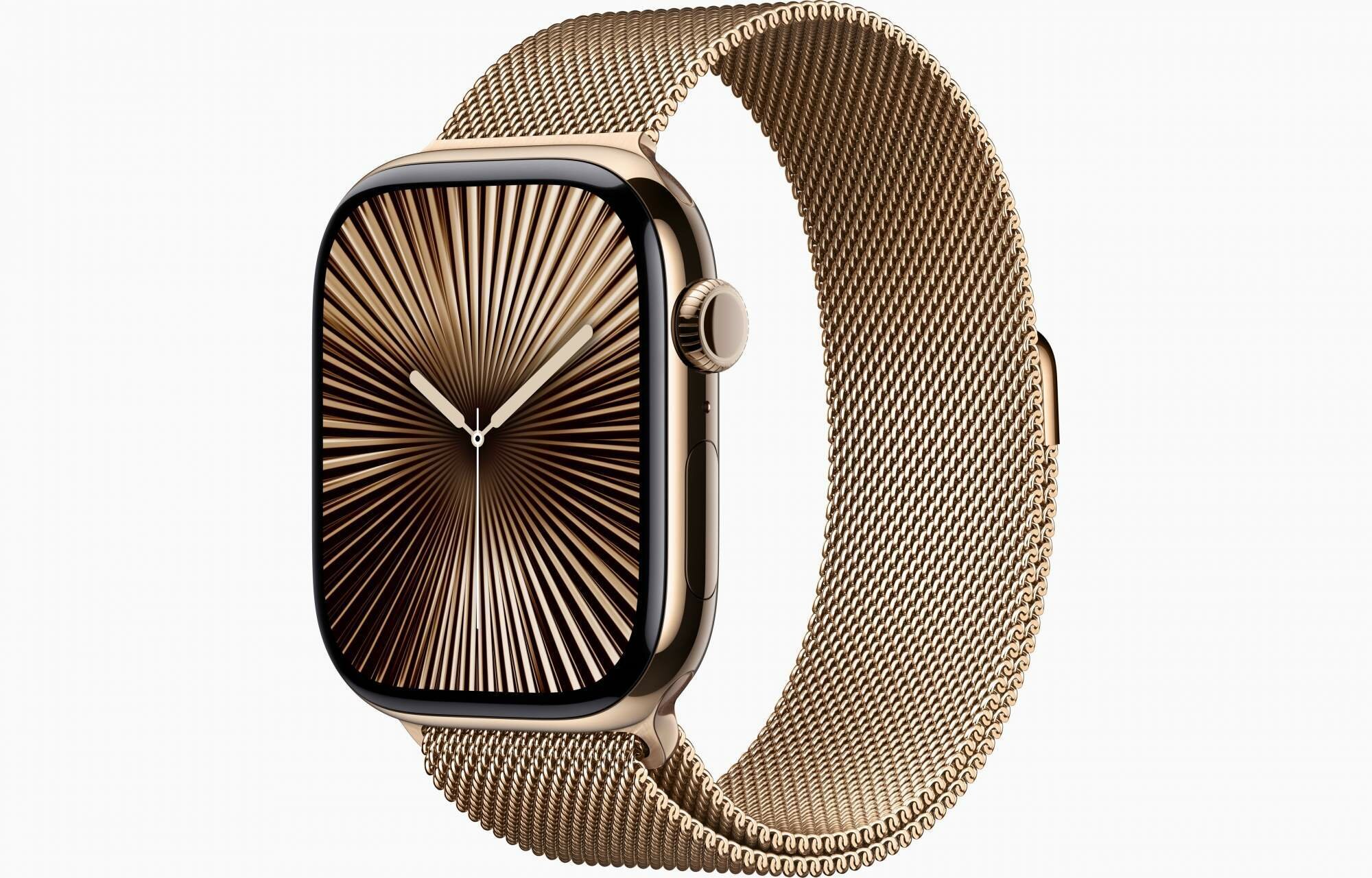 Смарт часы Apple Watch S10 46mm Natural Milanese Loop размер S/M