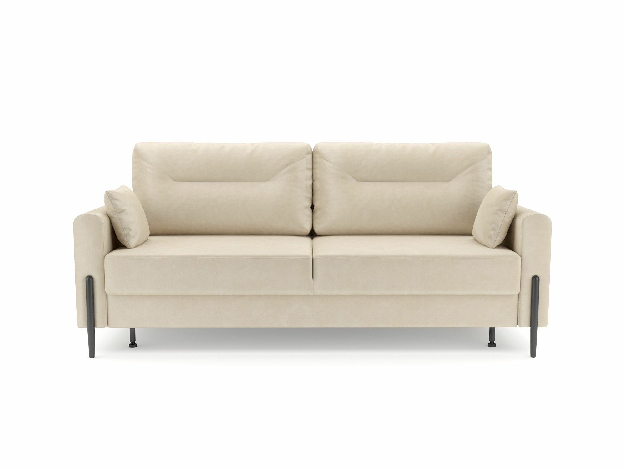 Диван "Мегион (Бархат бежевый STAR VELVET 6 LIGHT BEIGE)"