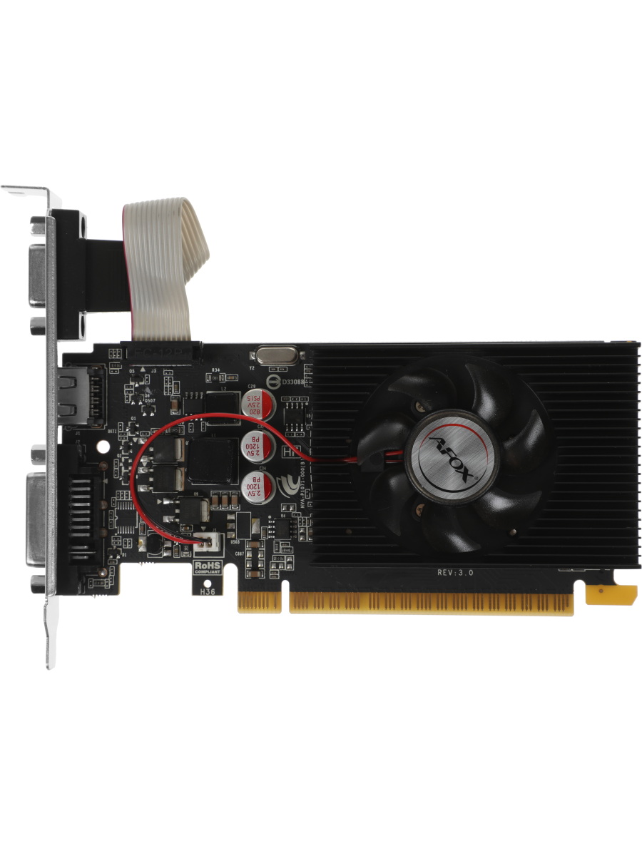 Видеокарта Afox PCI-E 2.0 AF730-2048D3L6 NV GT730 2Gb 128bit GDDR3 700/1333 Ret low profile