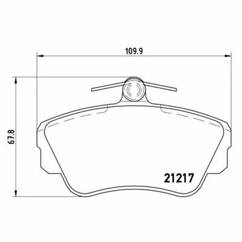 Колодки тормозные Brembo p86010 для Volvo 440, 460, 480