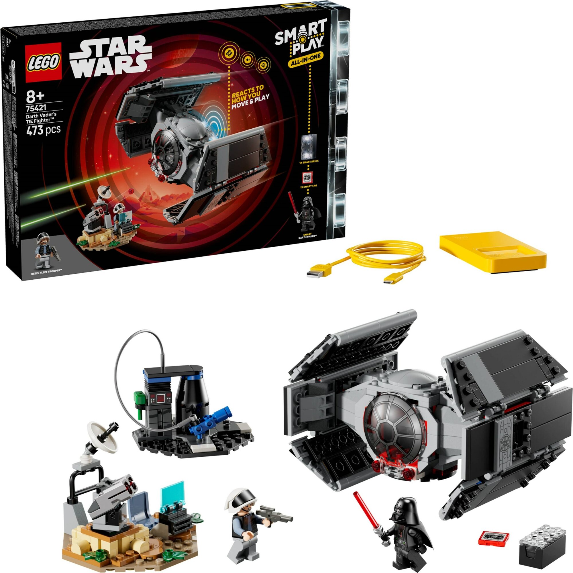 Конструктор LEGO 75421 SMART Play - Лего Истребитель TIE Дарта Вейдера