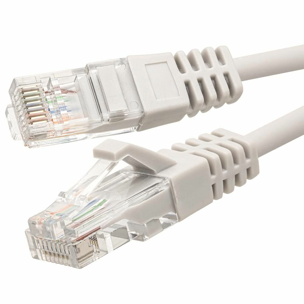 Патч-корд utp 5e 4x2 26awgcu lszh серый 0.3м