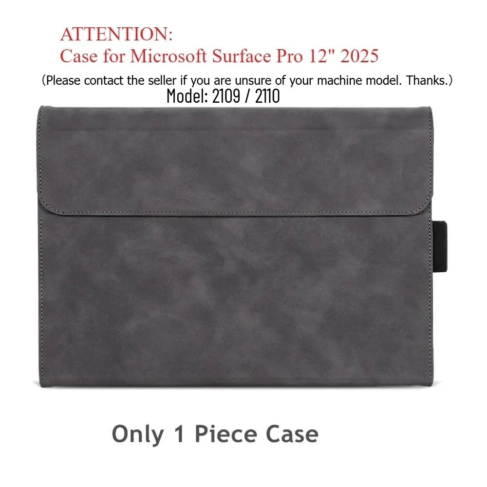 Чехол-портфель для Microsoft Surface Pro 12" 2025, Grey