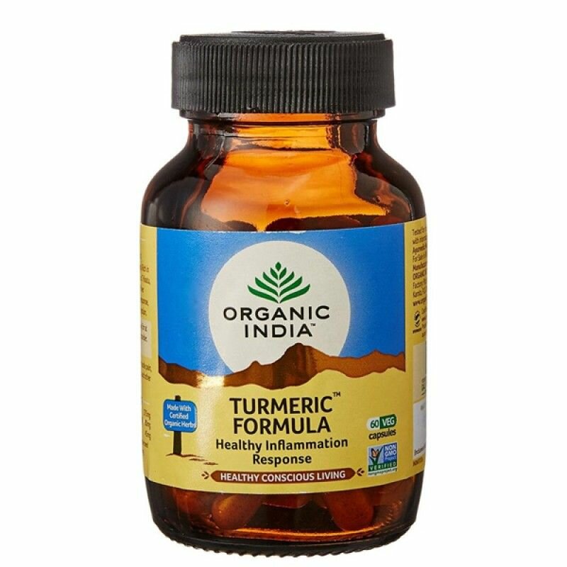 Турмерик формула (куркумин) Органик Индия (Turmeric formula Organic India), 60 капсул