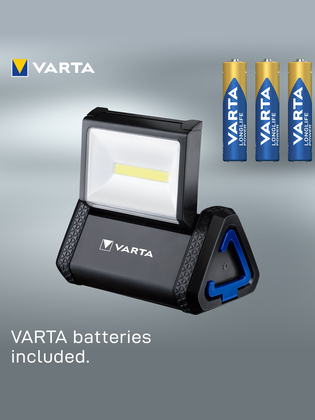 Фонарь светодиодный VARTA WORK FLEX AREA LIGHT с батарейками — фото 1