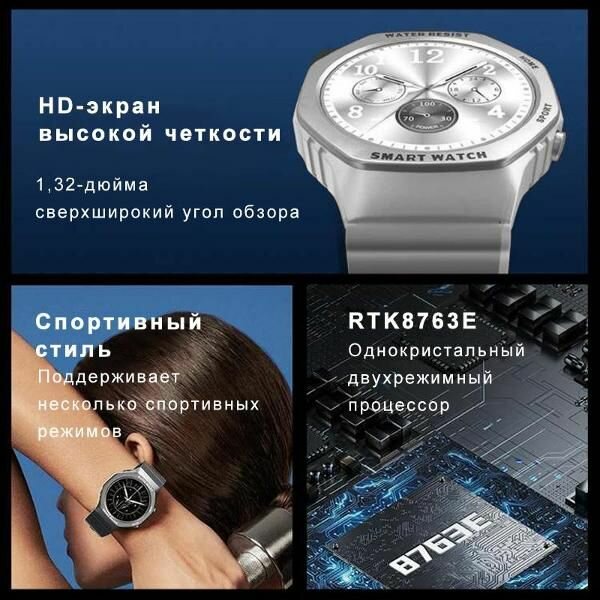 Смарт-часы CheckME Smart CMSH80RSGR — фото 1