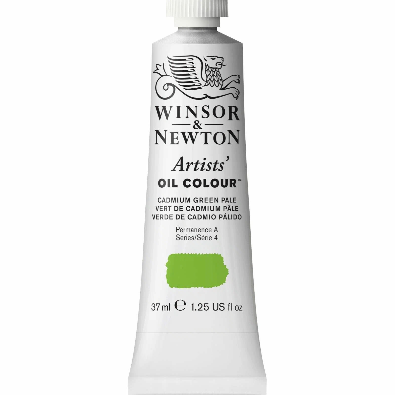 Краска масляная художественная Winsor&Newton "Artists' Oil", туба 37 мл, бледно-зеленый кадмий