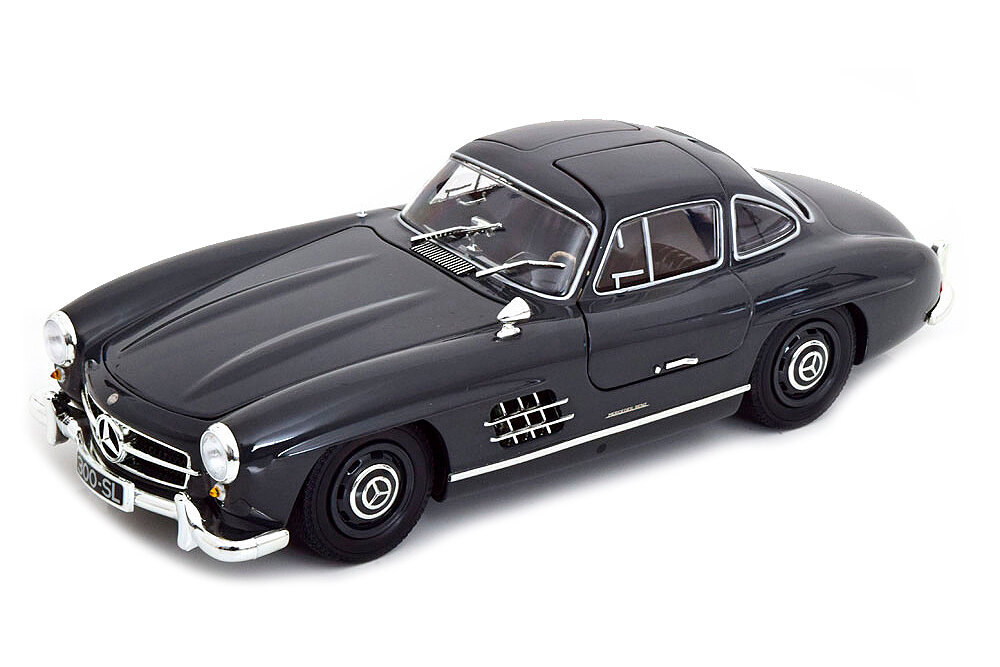 Модель коллекционная MINICHAMPS Mercedes 300 sl gullwing 1955 dark grey / мерседес 300 крыло чайки серый