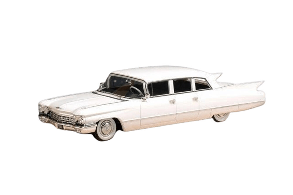Модель коллекционная STAMP Cadillac fleetwood 75 limousine 1960 white