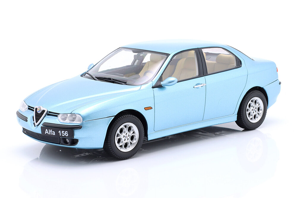 Модель коллекционная TRIPLE 9 Alfa romeo 156 1998 lightblue-metallic