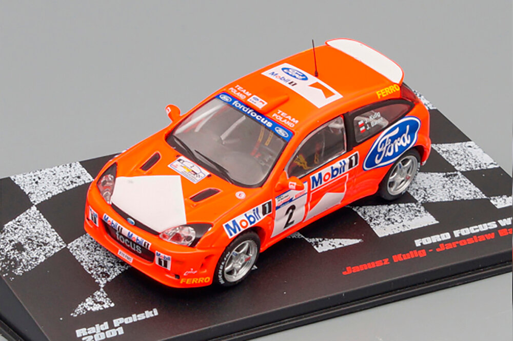 Модель коллекционная DEAGOSTINI Ford focus - kulig - baran 2001 из серии rally cars