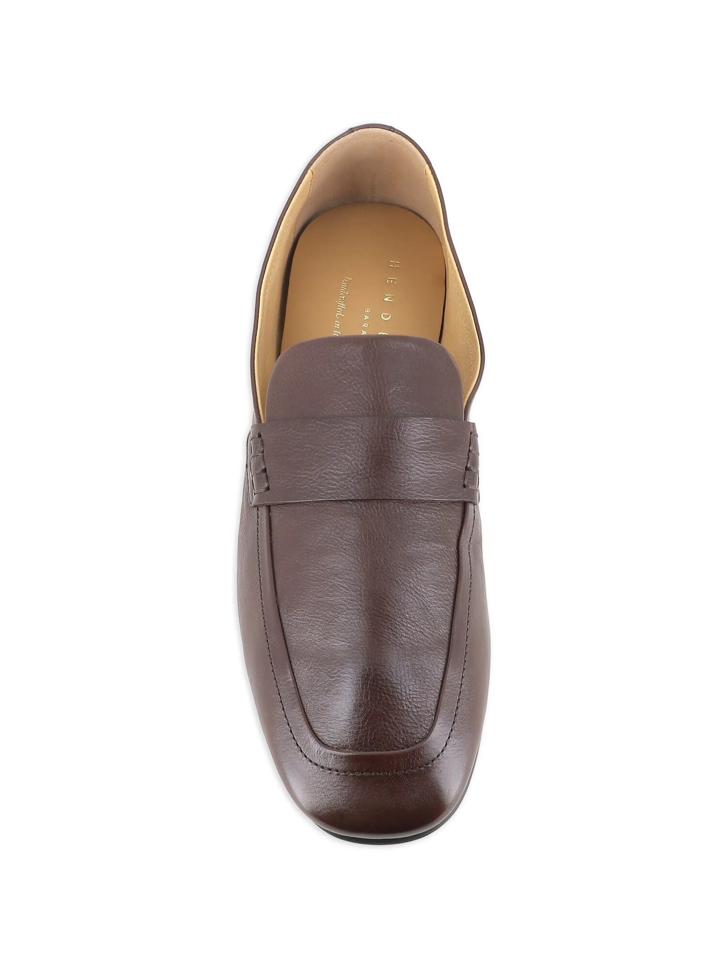Лоферы HENDERSON BARACCO Square-toe leather loafers, размер 41,5 — фото 1