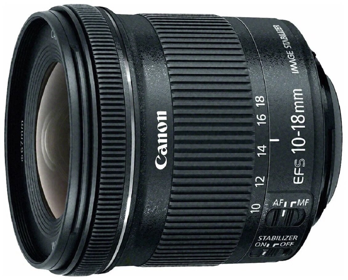 Объектив Canon EF-S 10-18mm f/4.5-5.6 IS STM, автоматическая фокусировка