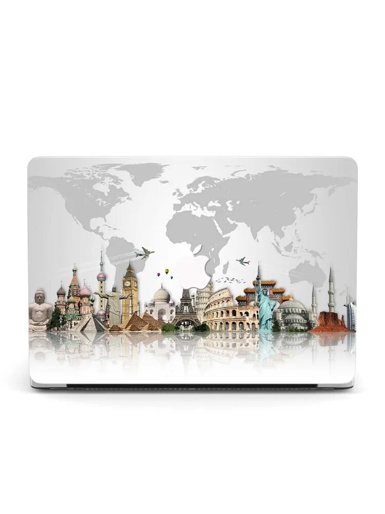 Чехол для макбук air 13 2010-2017 / Macbook Air 13.3 A1466 A1369 кактус весь мир Достопримечательности