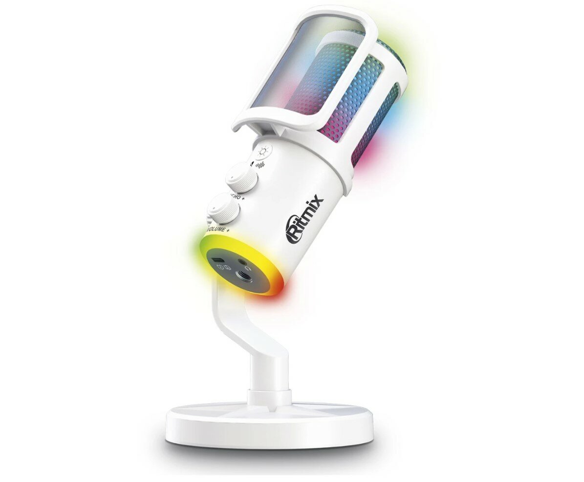 Микрофон Ritmix RDM-178, белый