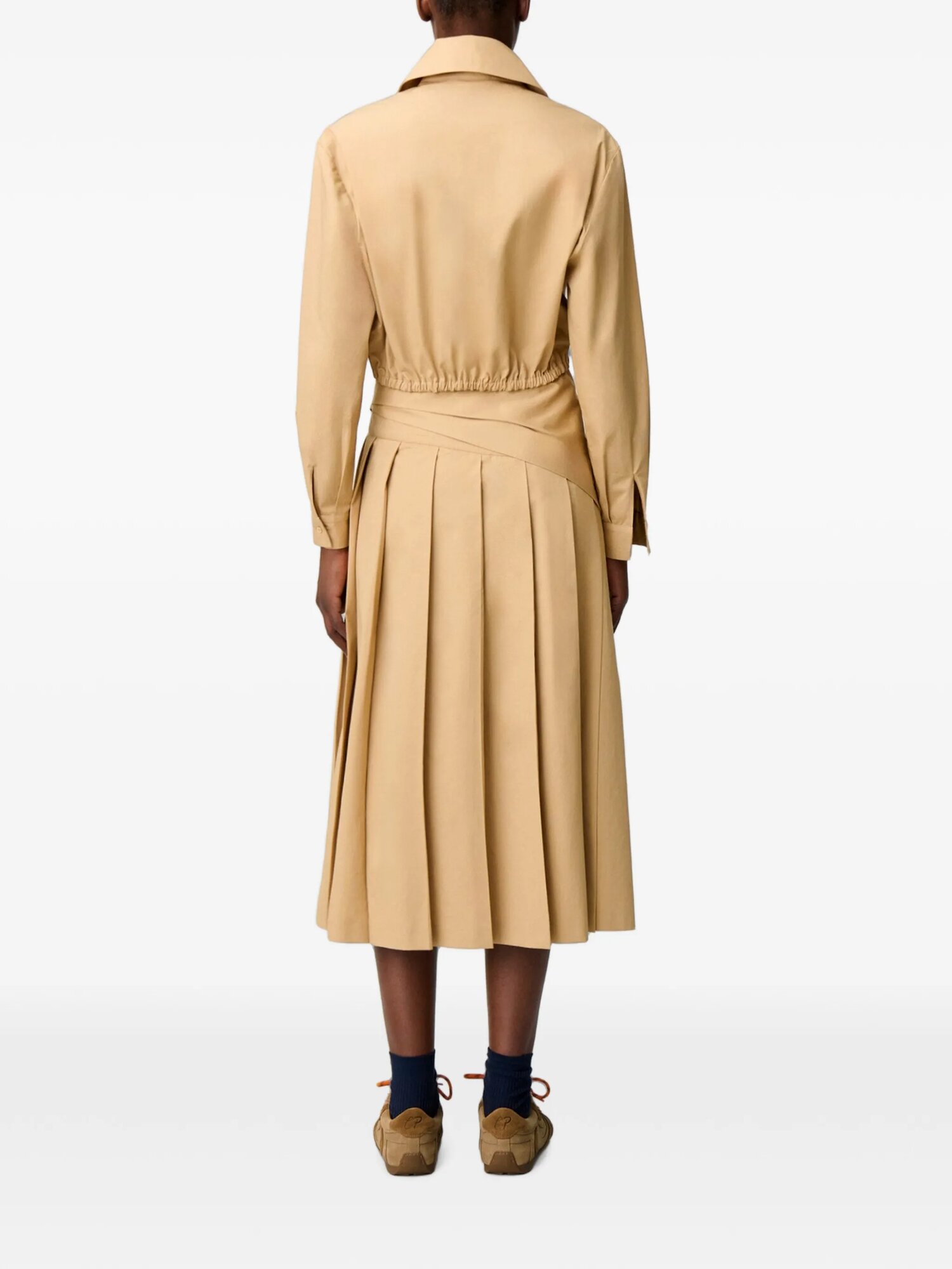 Рубашка CLAUDIE PIERLOT Cropped high neck shirt, размер 34 — фото 1