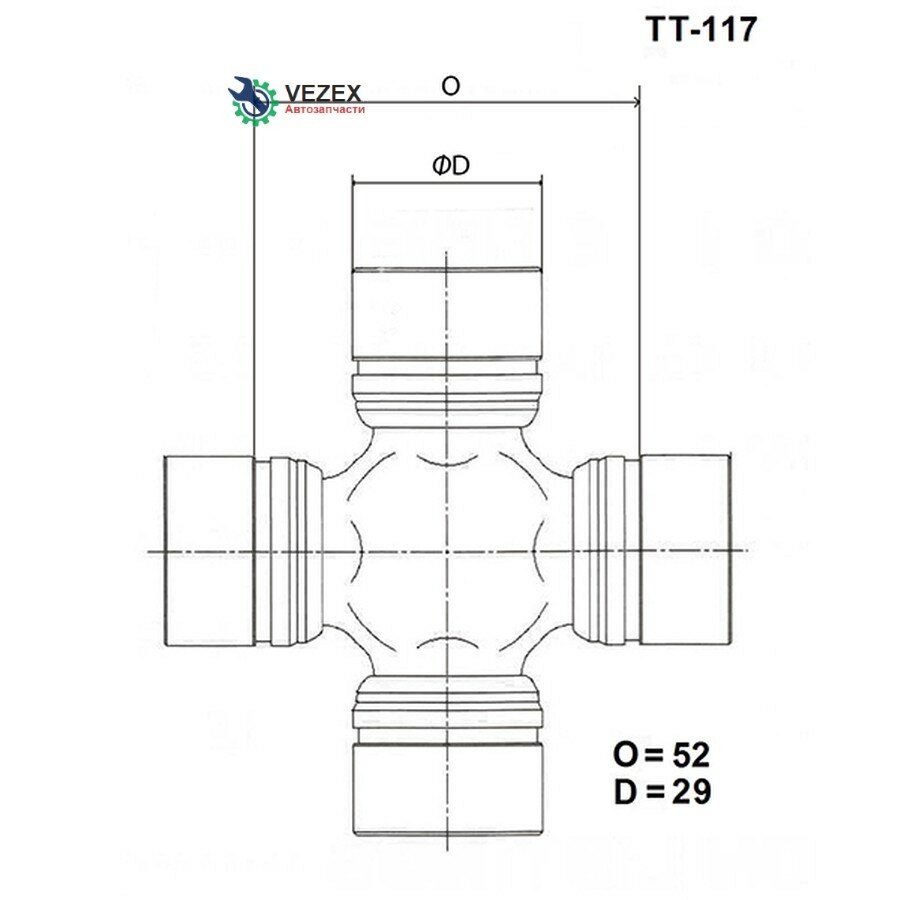 TOYO TT117 Крестовина