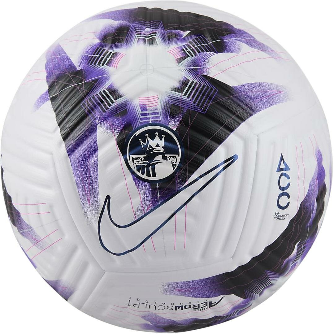 Футбольный мяч унисекс Nike Premier League Flight, Passionate Purple White, S EU
