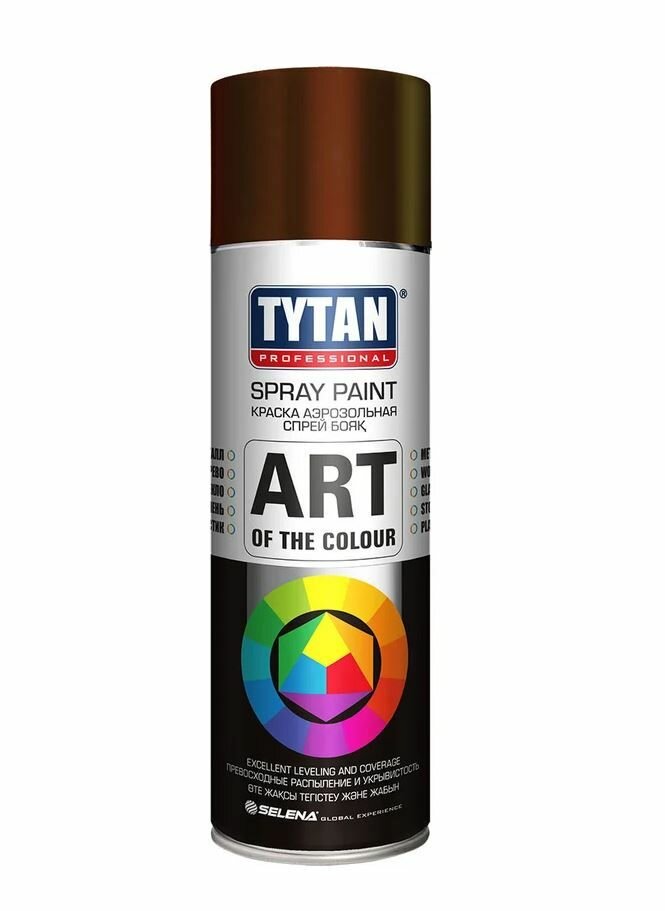 TYTAN Professional Art of the colour краска аэрозольная по ржавчине с молот. эфф. коричневая 400мл