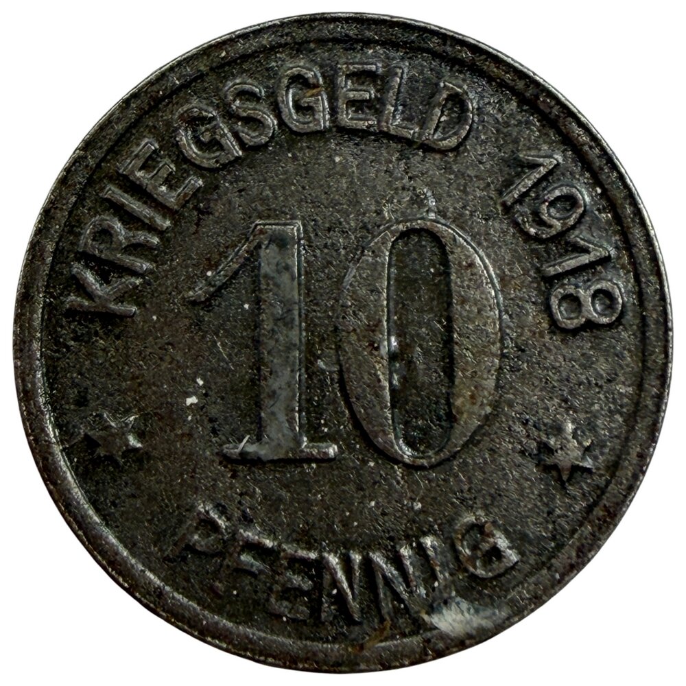 Германия, Германская империя, Нехайм 10 пфеннигов 1918 г.