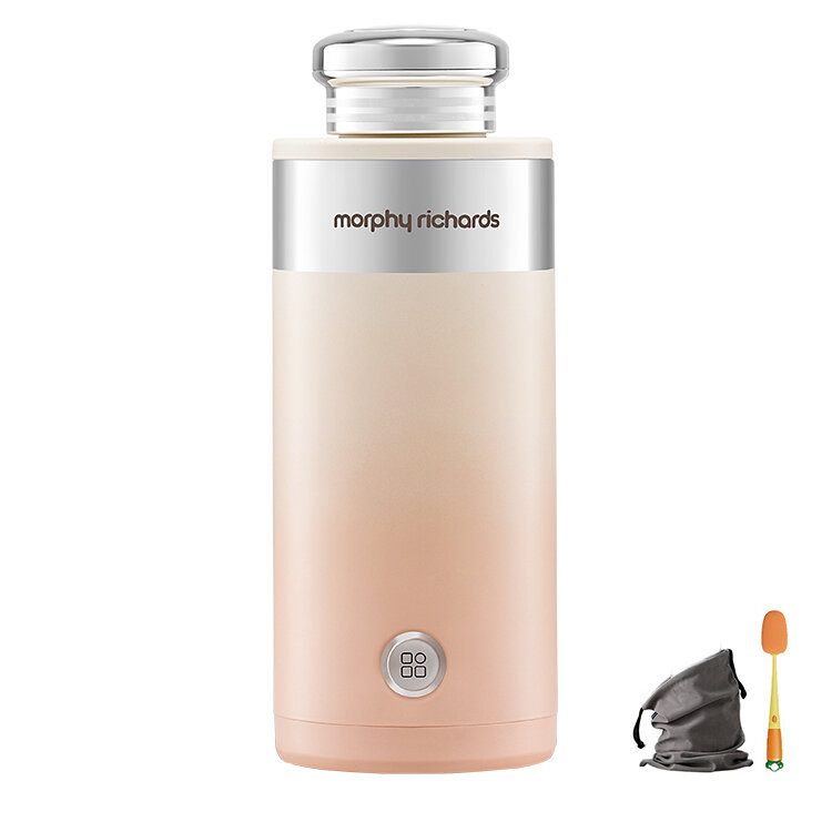 Электрическая термокружка Morphy Richards, цвет: peach pink, 400 мл, с автоотключением, для горячих и холодных напитков