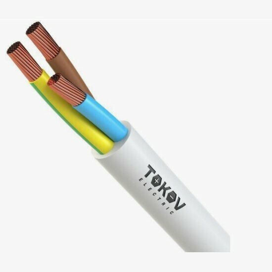 Кабель силовой Tokov Electric ПВС 3х2.5(2х2.5+1х2.5) 380В Б (уп.100м) 1945523