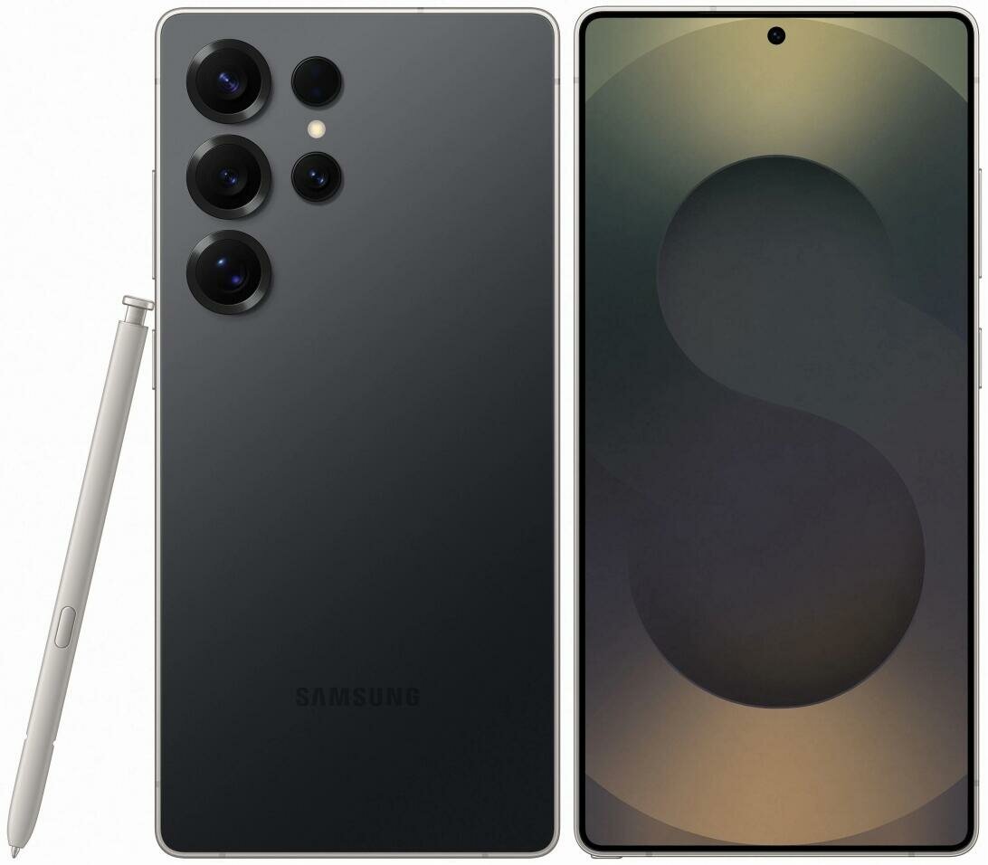 Смартфон Samsung Galaxy S25 Ultra 5G, 12/256Gb, nano SIM+eSIM, Titanium Black (Черный)