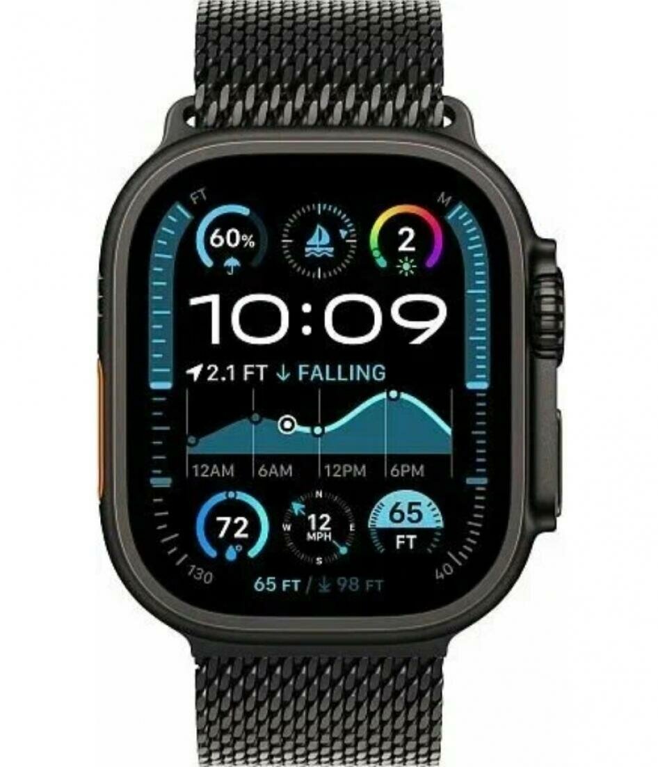 Умные часы Apple Watch Ultra 2 49mm, Black Titanium Case With L Black Titanium Milanese Loop