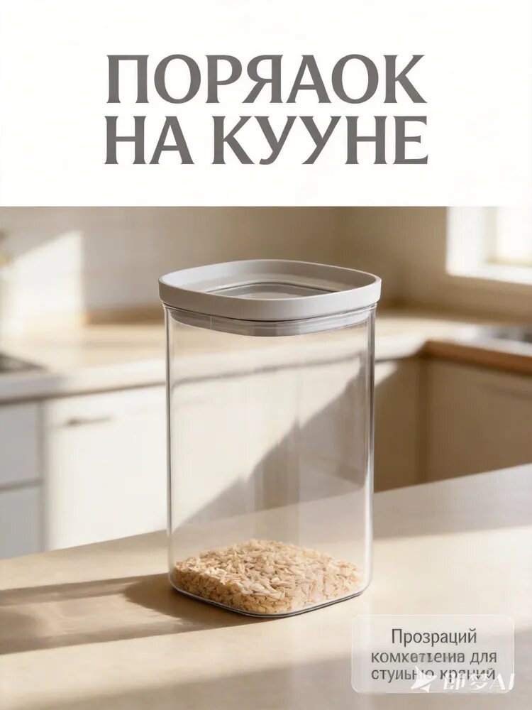 Контейнер пищевой, 1500 мл, 1 шт
