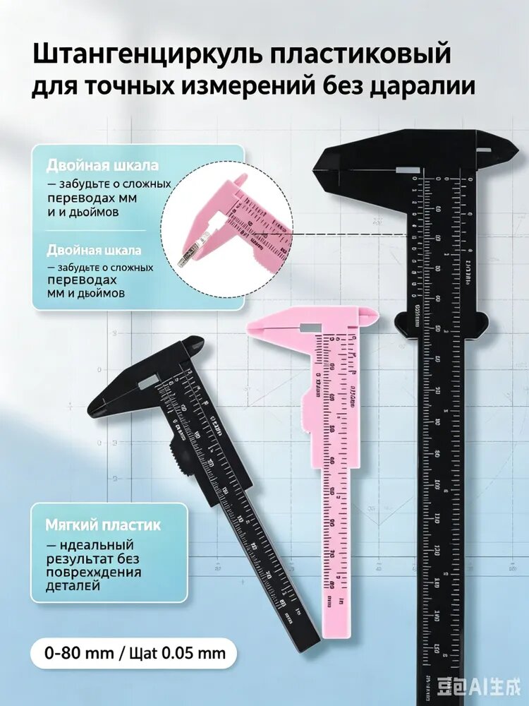 Штангенциркуль с нониусным микрометром из нержавеющей стали 0-80 мм - прецизионный измерительный инструмент для изготовления ювелирных изделий, монет и часов 0,02 мм