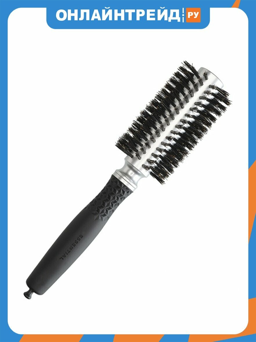 Брашинг Olivia Garden ESSENTIAL BLOWOUT SOFT Boar Bristles Silver 25 мм
