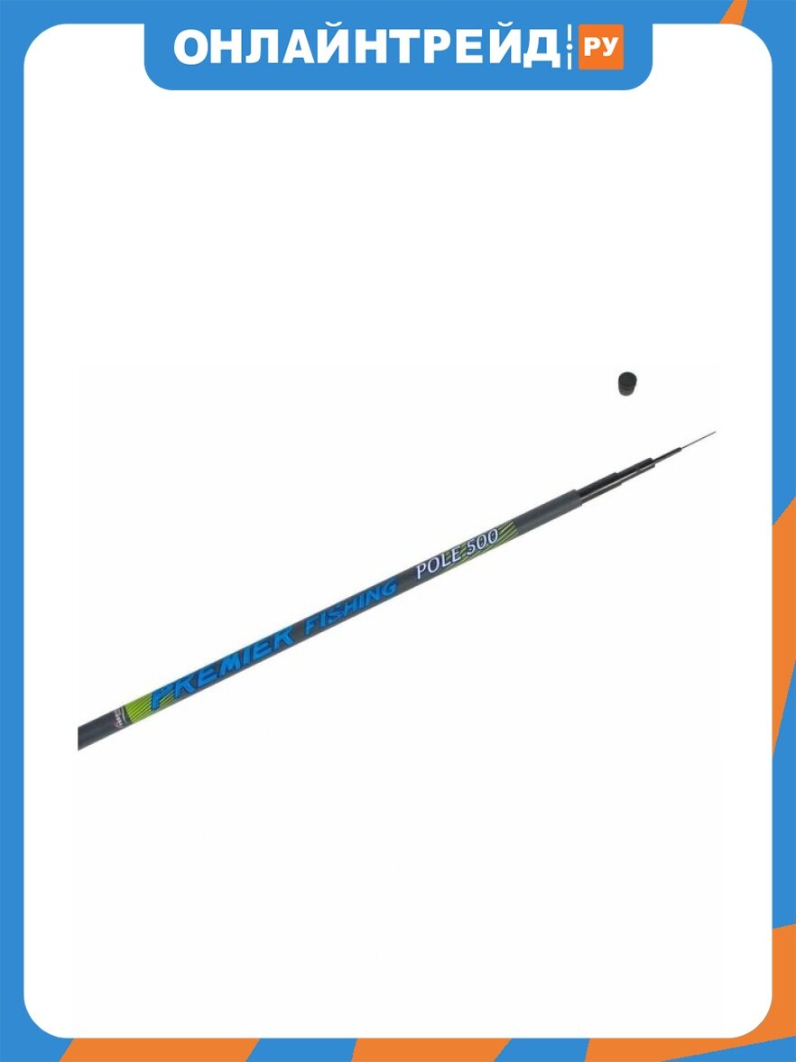 Удилище маховое Premier Fishing Pole PR-500BK-P 5 м телескопическое без колец, тест 10-45