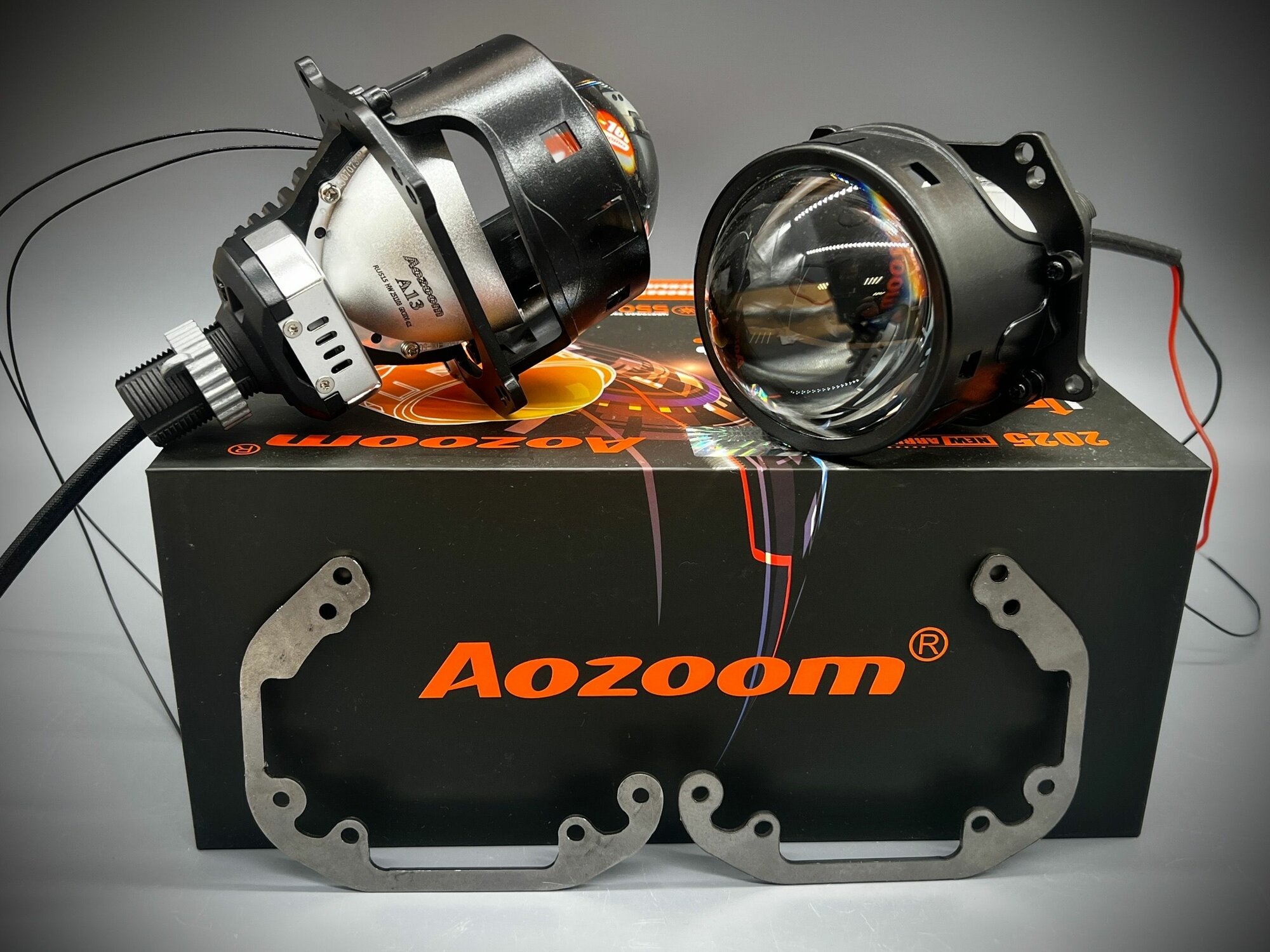 Би лед линзы Aozoom для Audi A4 B5 1999-2001 Ауди А4 / Светодиодные линзы Аозум Оригинал